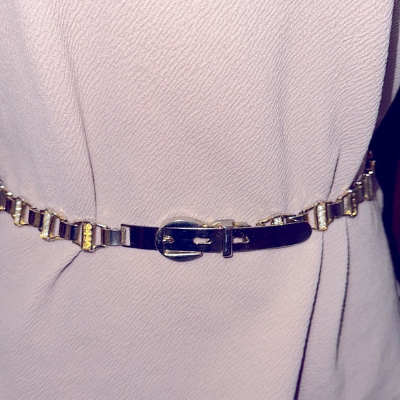 Accessories | Vintage Gold Belt With White And Yellow Rhinestones ...